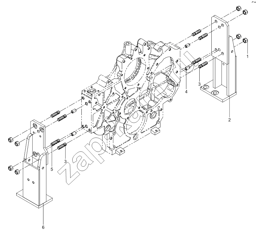 Каталог з/ч: Engine Bracket Group / Weichai WD10G220E23 (Евро 2)